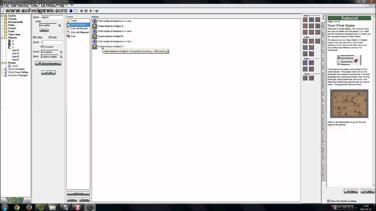 game maker - draw text with mouse tutorial