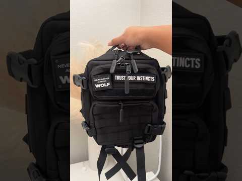 unboxing my gym bag // wolfpak 9L mini backpack + tactical gym bag #shorts
