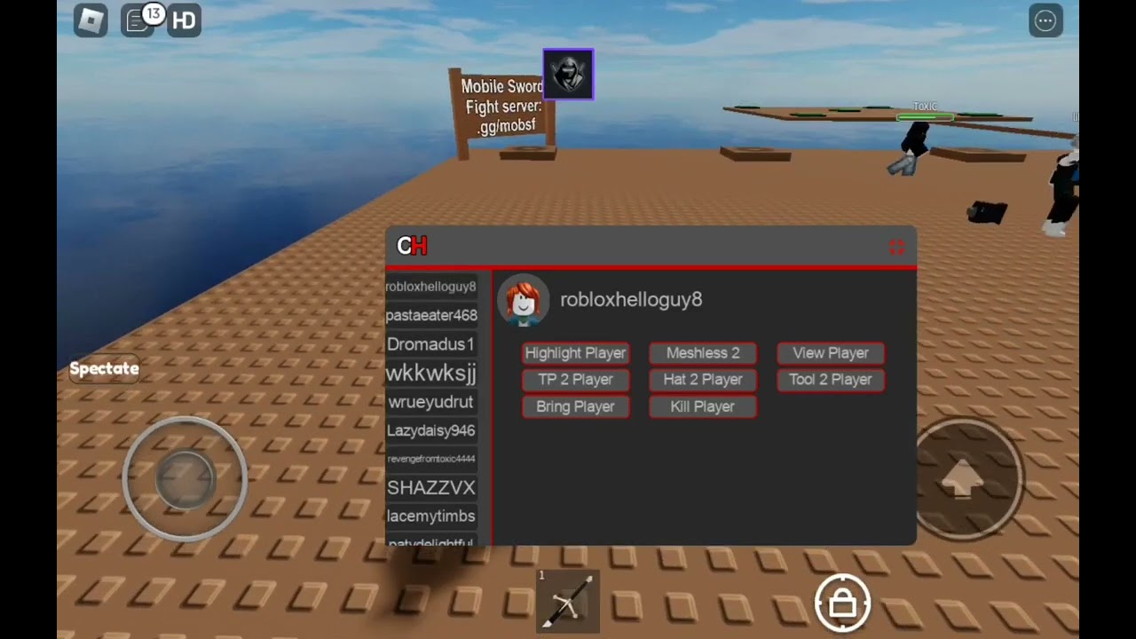 Roblox Fe Script Showcase (CH Hub)
