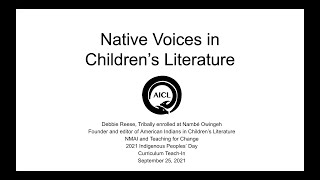Native Voices in Children’s Literature | Smithsonian Institution