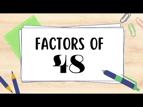 Factors of 48||what are the factors of 48?||how to find factors of 48?||factors of a number