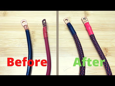 Sleeving wires. Make it look better.
