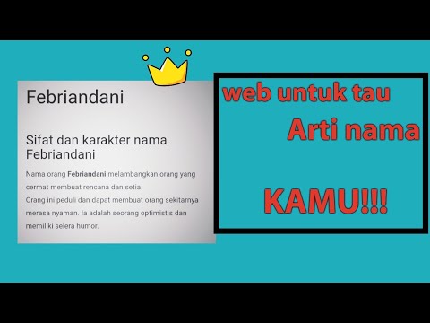 WOW VIRAL!!! Lagi Trending cara cek arti nama kamu