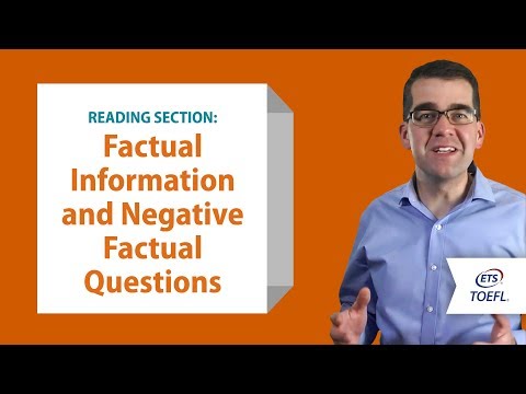 Tips to answer Factual and Negative Factual Information questions Video ...