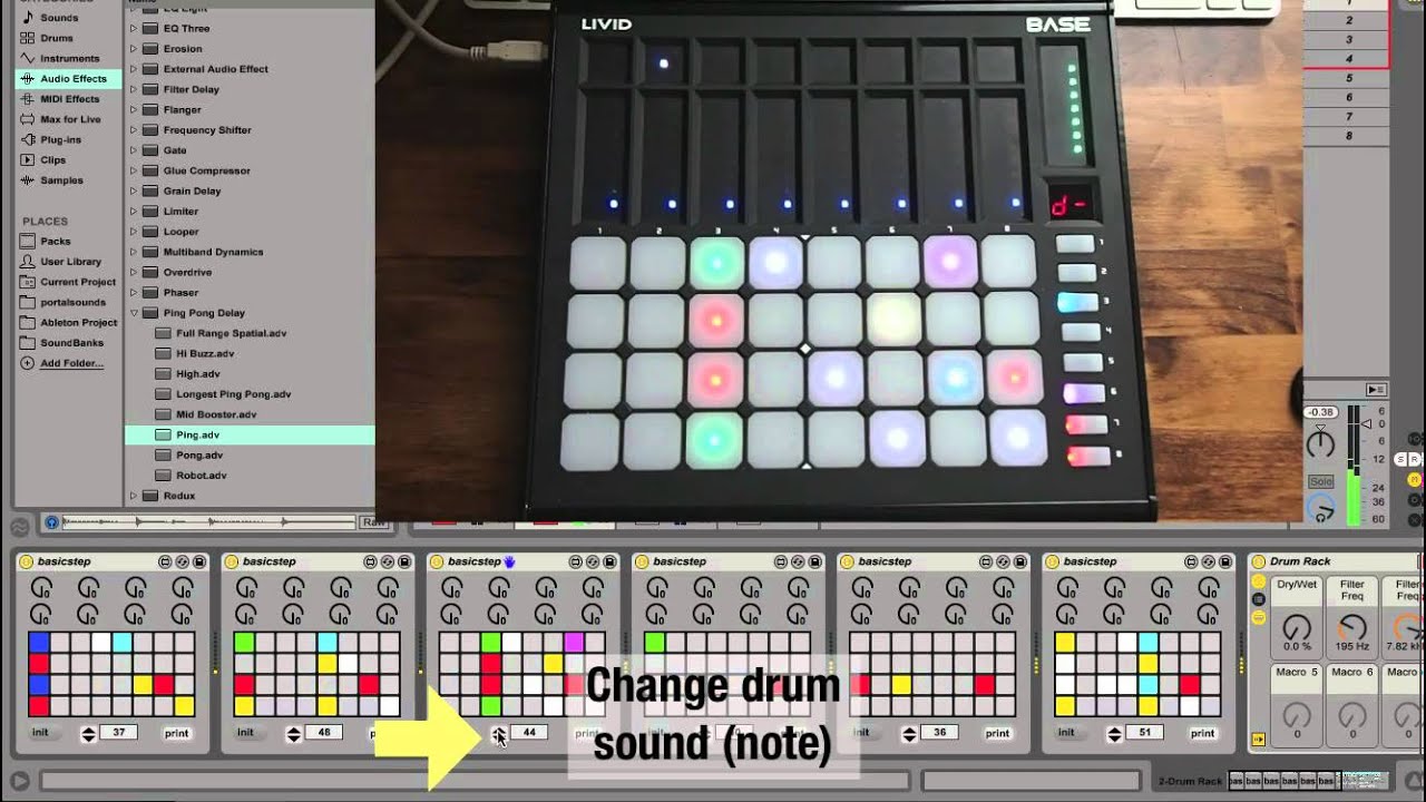 Livid BASE: Experimenting with Max for Live