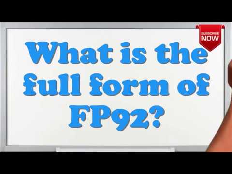 What is the full form of FP92?