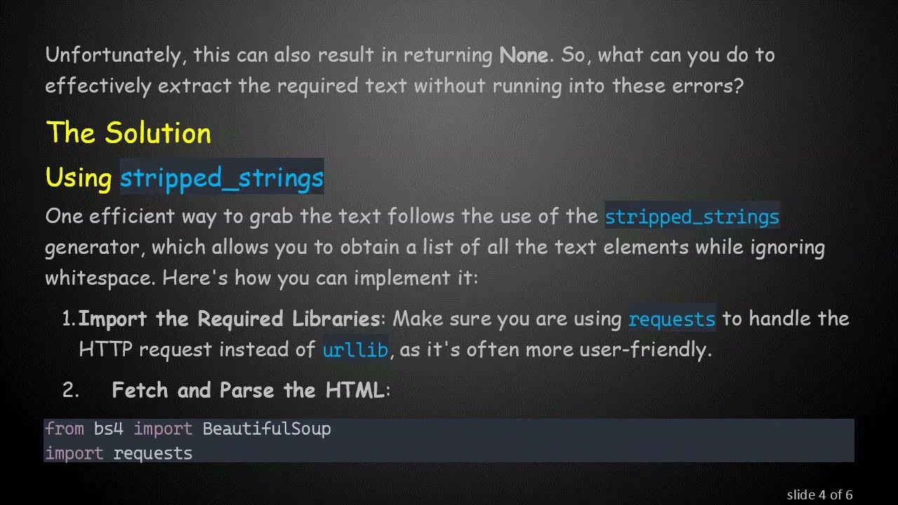 Web Scraping Text Elements After Nested Spans Using Python and BeautifulSoup