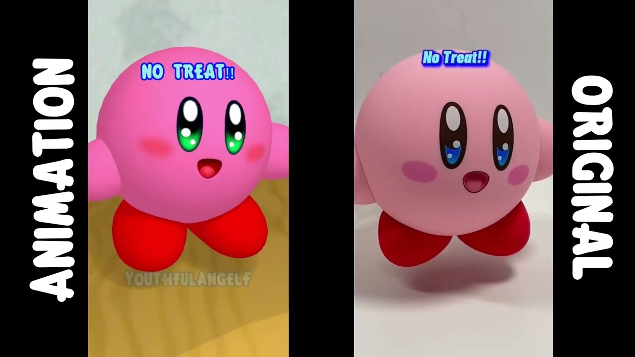 Kirby Can’t Spell TREAT. (Animation VS Original)