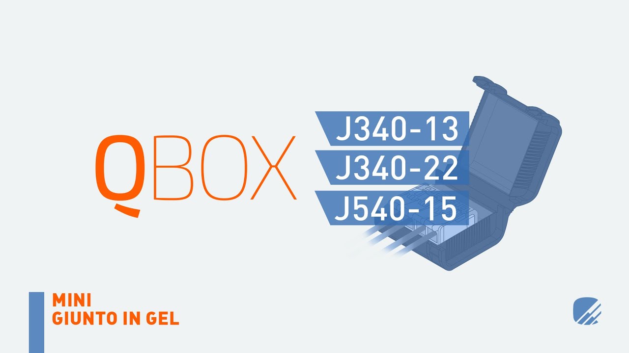 🇮🇹 QBOX - J340-13 J340-22 J540-15 Mini giunti in gel