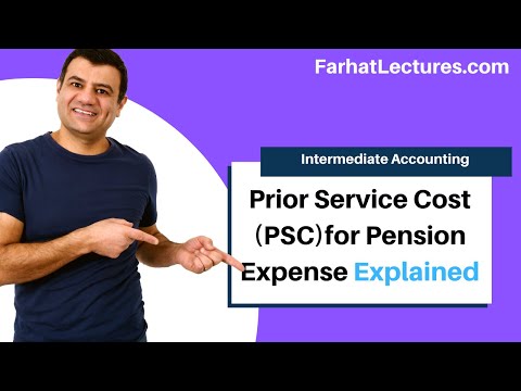 Prior Service Cost Using Pension Worksheet Explained