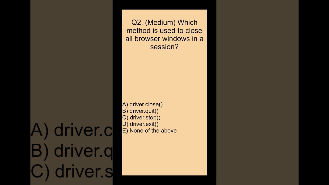 Selenium with Java – Topic 1: WebDriver Basics + 3 MCQ Questions | QA Automation