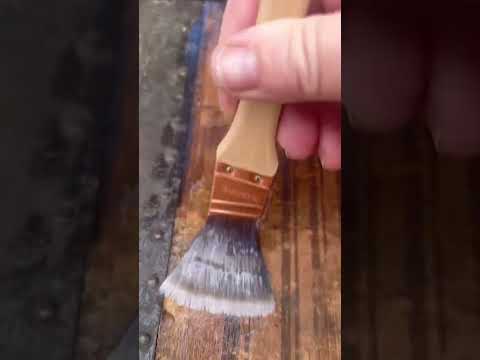 Satisfying Old Trunk Refinishing with Mod Podge