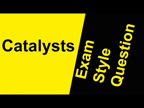 Catalyst Practice Exam Question for GCSE Chemistry.