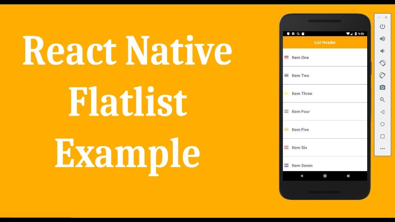 React Native Flatlist Example - Rendering Simple List