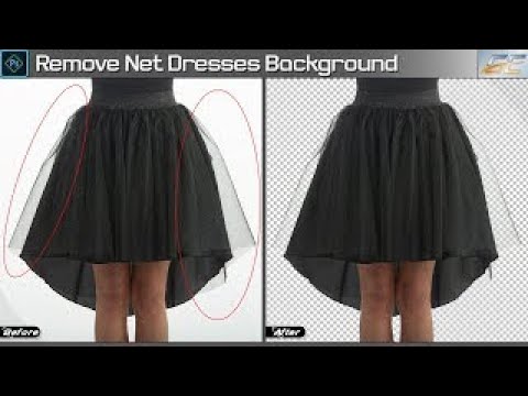 How to Remove (Cutout) Net Dresses Background in Photoshop | @BSMpictures #shorts