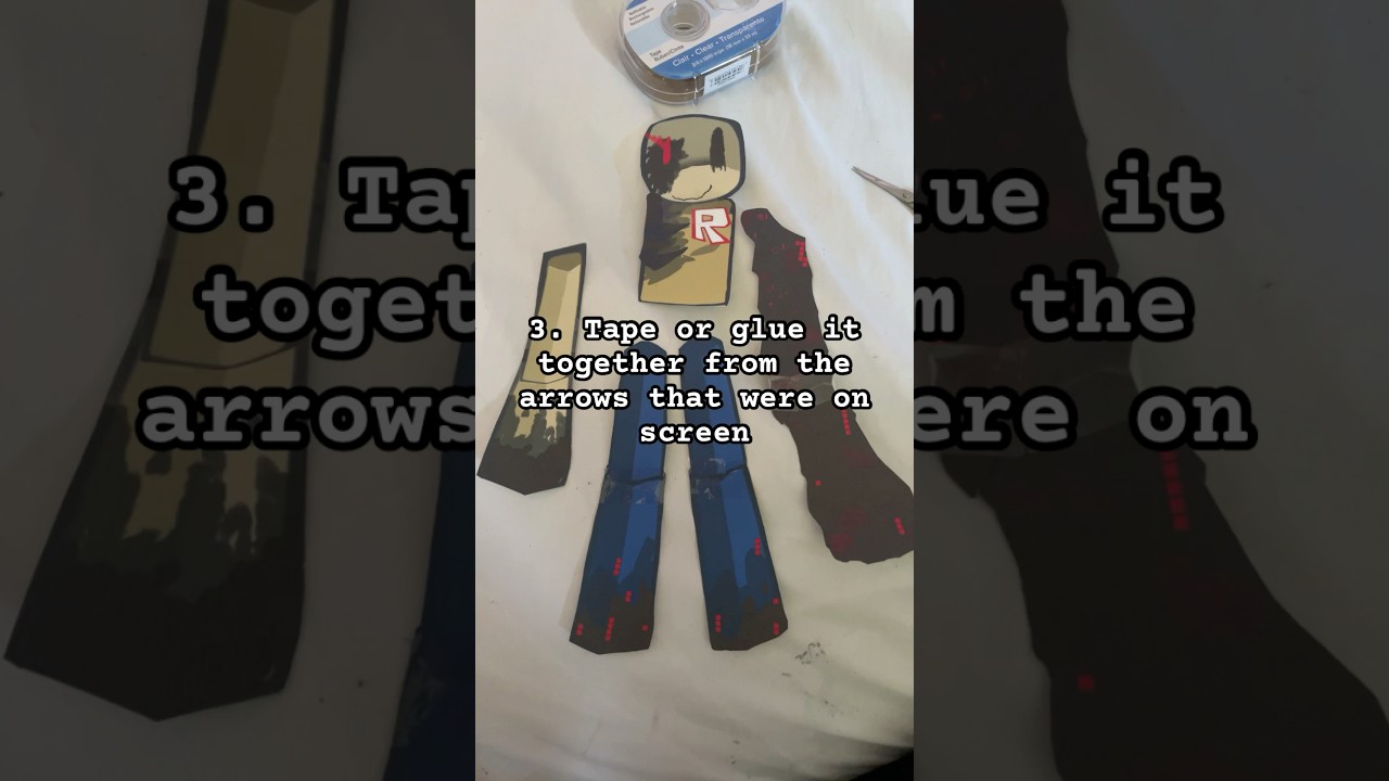 (requested) Tutorial on how to make a paper doll!! #forsaken #paperdoll #papercraft