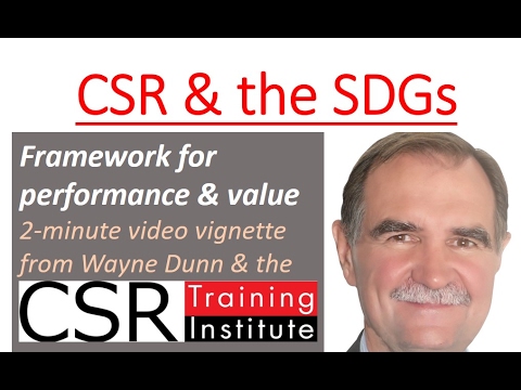 CSR and the SDGs