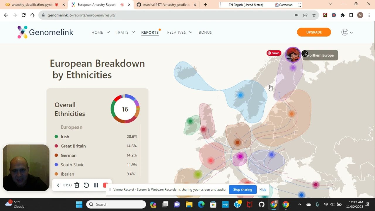 ML Ethnicity Prediction on your raw DNA data and trained on this Multiclass dataset at 98% F1 Score