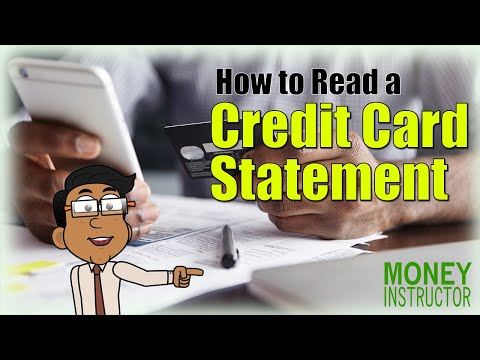 How to Read a Credit Card Statement | Money Instructor