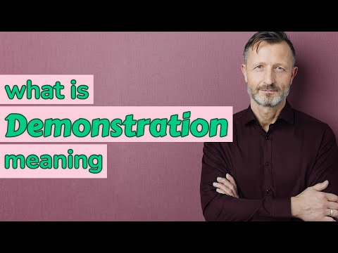 Demonstration | Definition of demonstration