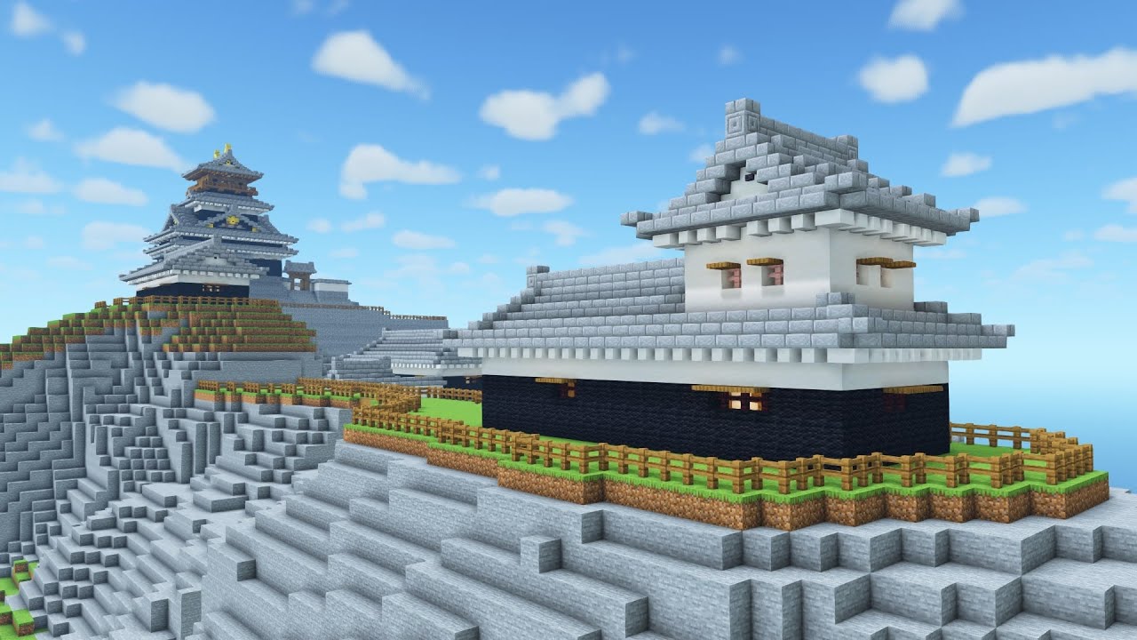 【Minecraft】 岐阜城の作り方 Part2 - Minecraft Builders