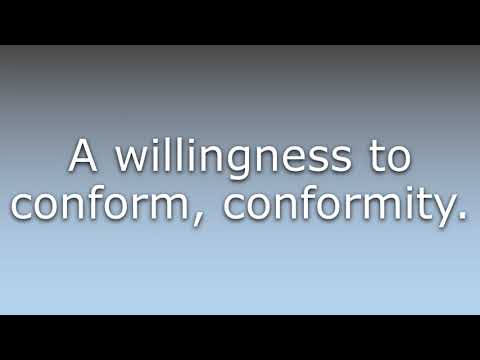 What does Conformism mean?