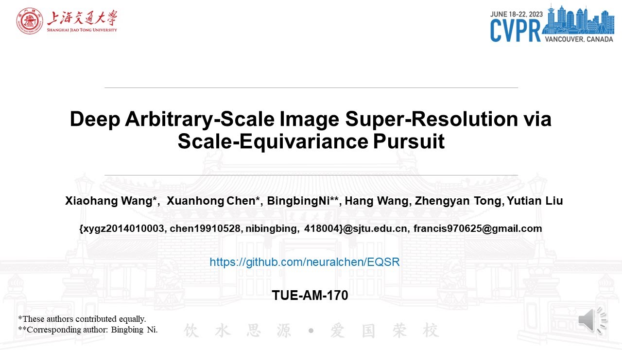 [CVPR 2023] Deep Arbitrary-Scale Image Super-Resolution via Scale-Equivariance Pursuit