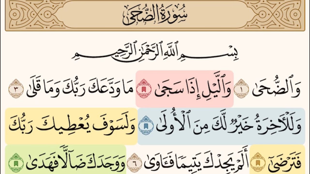 Surah Ad Duha سورۃ ااضحی The Morning Hours