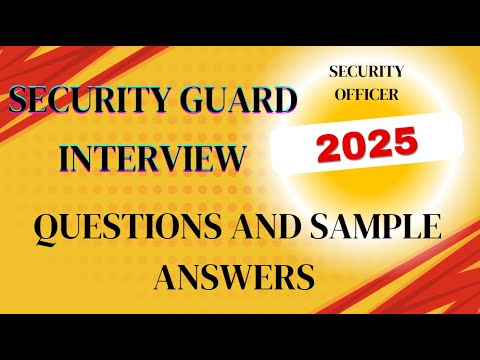 Security Guard Interview Questions and Sample Answers 2024-2025 || Security officer || 🇨🇦 Canada
