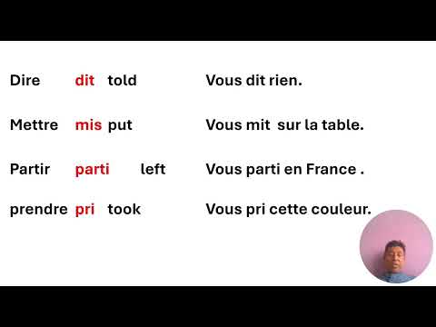 Les verbes irréguliers en participe passe