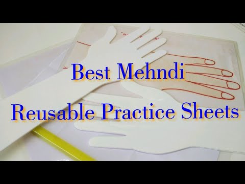 Tips for making mehndi reusable practice sheet/ henna art practice sheet kaise banaye/ acrylic hand