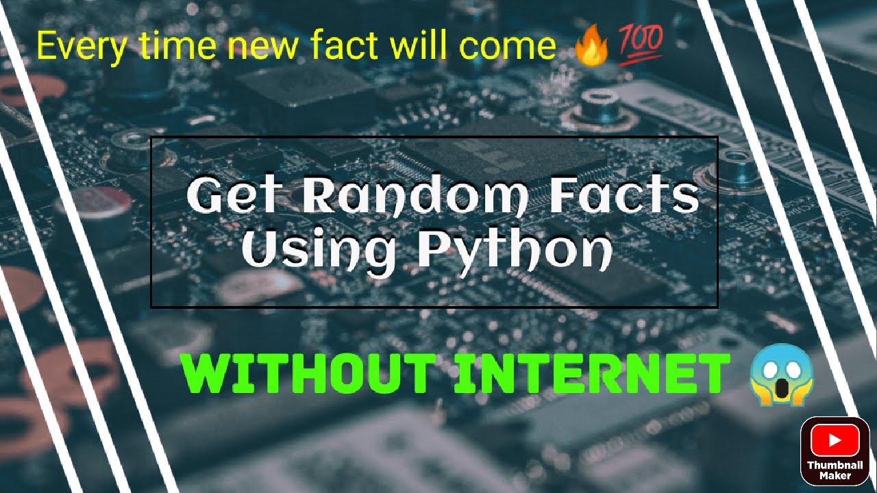 Get random facts using python using randfacts module || Akshat Dubey #shorts