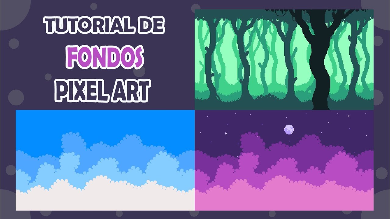 🔴HOW TO DRAW SCENARIOS🔴 PIXEL ART🏞️🏔️🌌