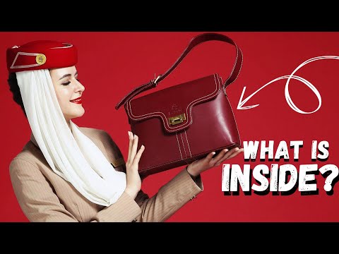 INSIDE MY EMIRATES CABIN CREW HANDBAG | What flight attendant carries in their bag for a flight