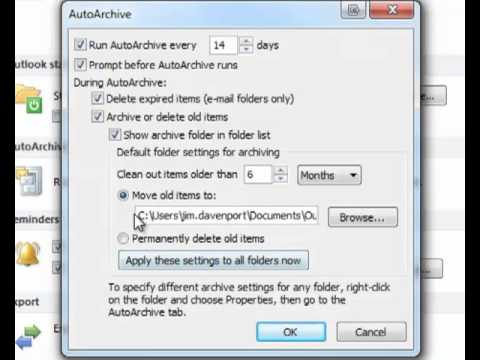 Microsoft Outlook 2010 Archiving Tutorial