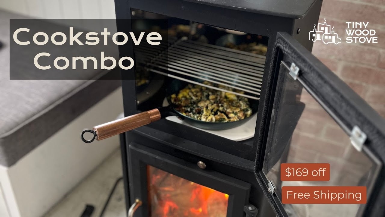✨🔥 Tiny Wood Stove Cookstove Combo! 🔥✨