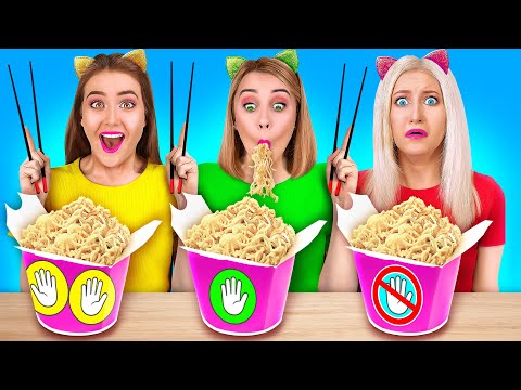 NO HANDS VS ONE HAND VS TWO HANDS || Crazy Food Challenges and Funny Situations by 123 GO! GENIUS