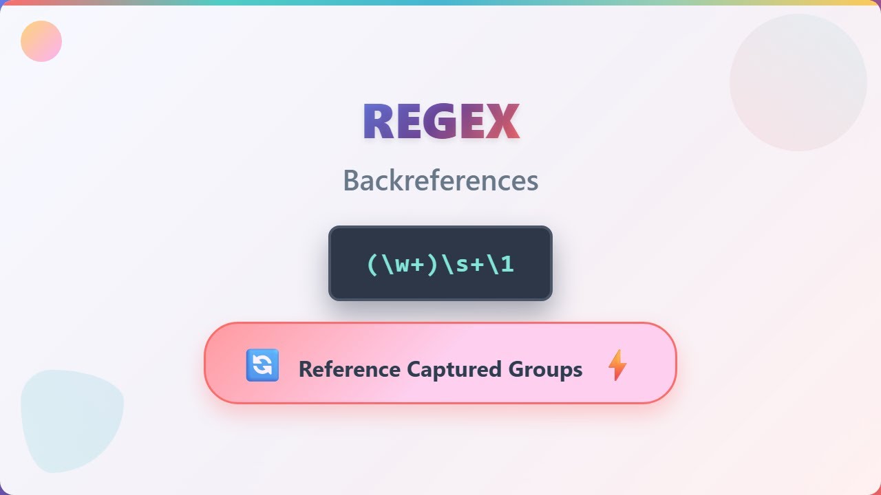 Regex Backreferences: Master Pattern Matching for Beginners ✨