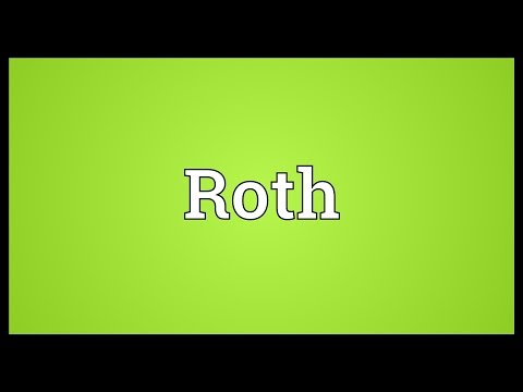 Roth Meaning