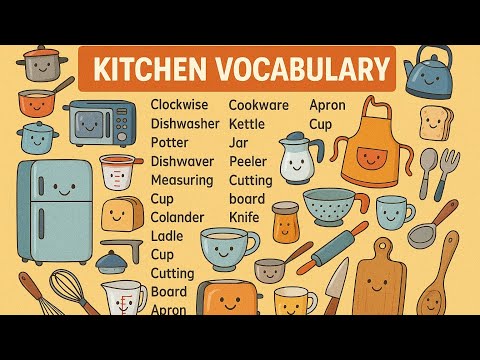 Learn English Kitchen Words with Pictures | Cooking Vocabulary for Beginners