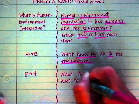Human Environment Interaction Part 1 of 3