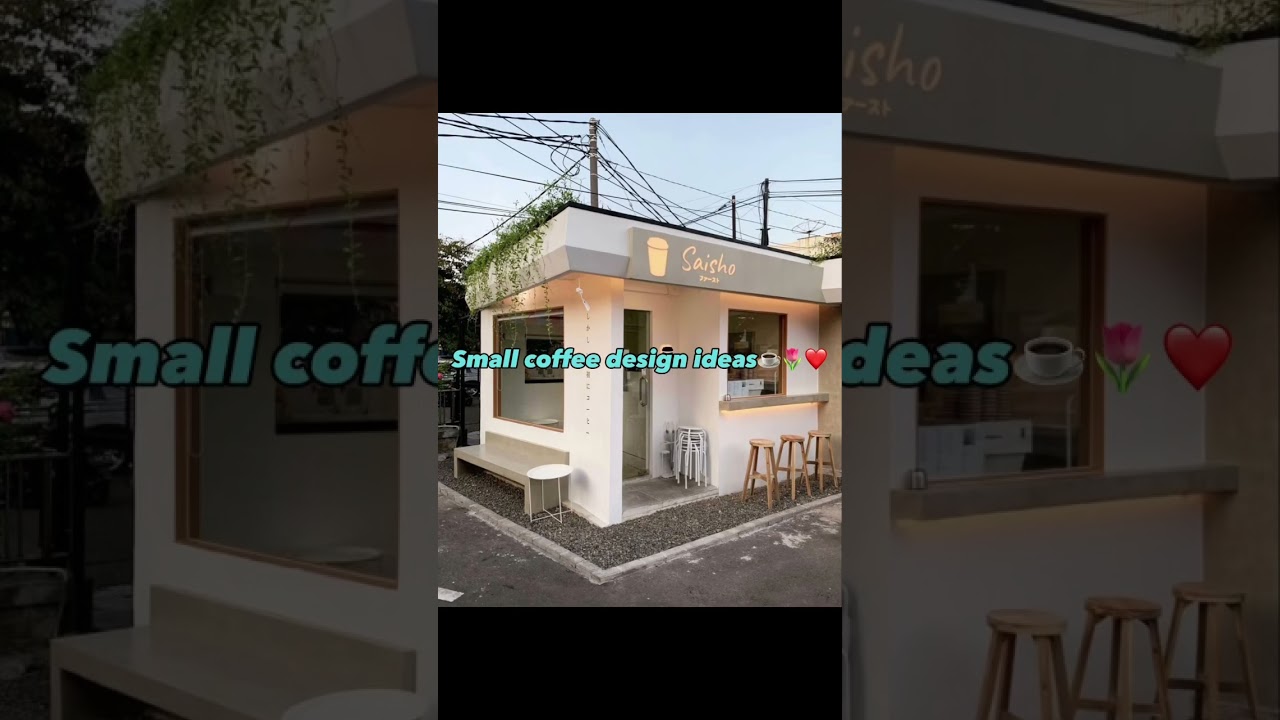 Small coffee design ideas☕️🌷❤️ #diy #ideas #coffee #shop #design #beautiful #small #shorts