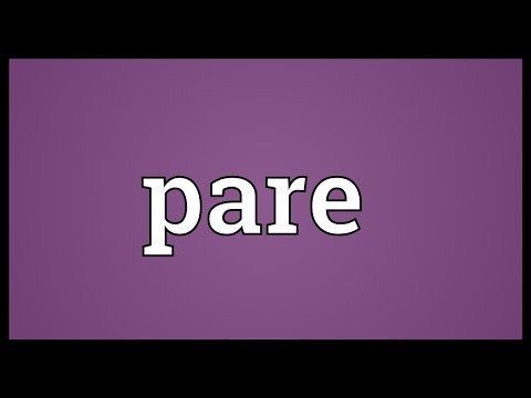 Pare Meaning