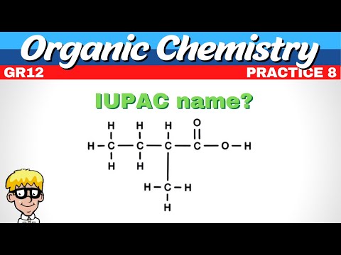 Naming Organic Compounds Grade 12