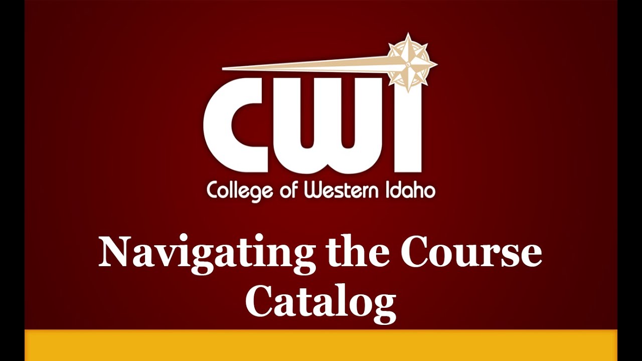 Student Planning - Navigating the course catalog