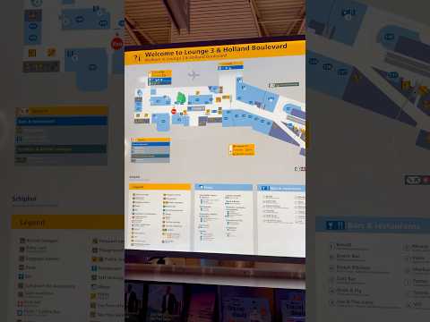 Amsterdam Airport Map #travel #airport