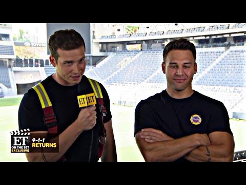9-1-1 cast  interview With ET !!