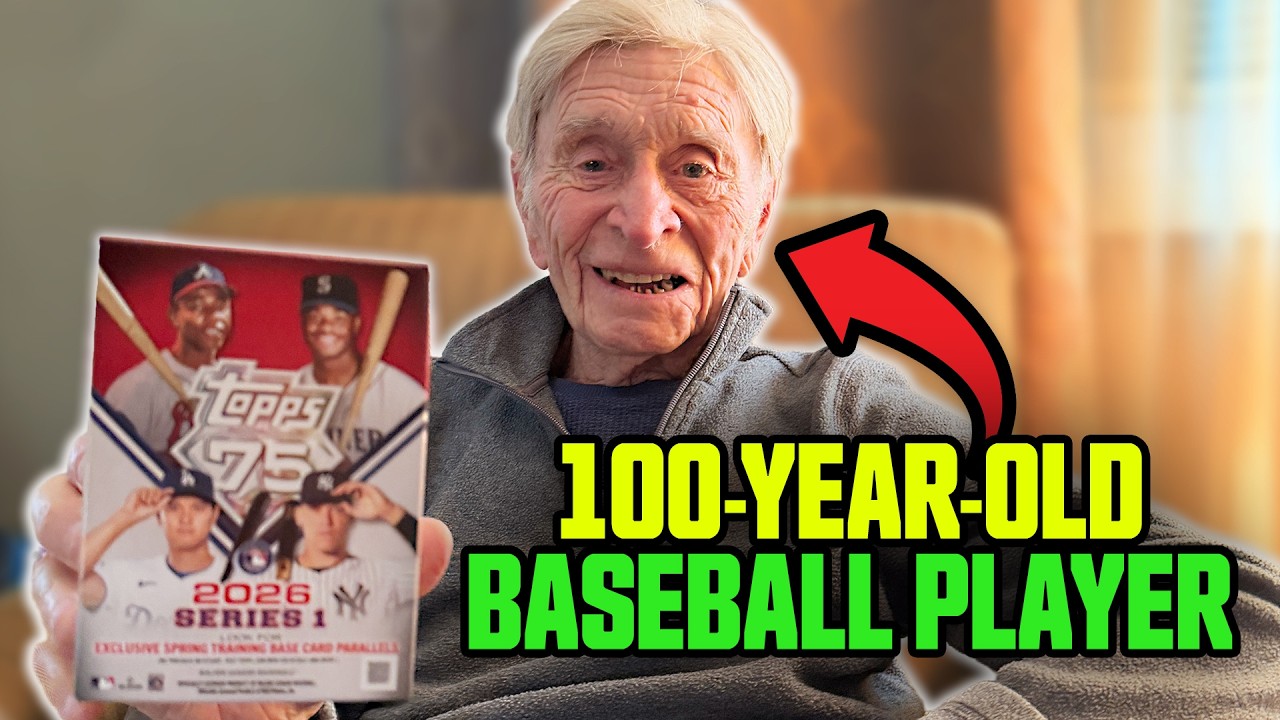 100-YEAR-OLD BASEBALL LEGEND OPENS UNRELEASED TRADING CARDS