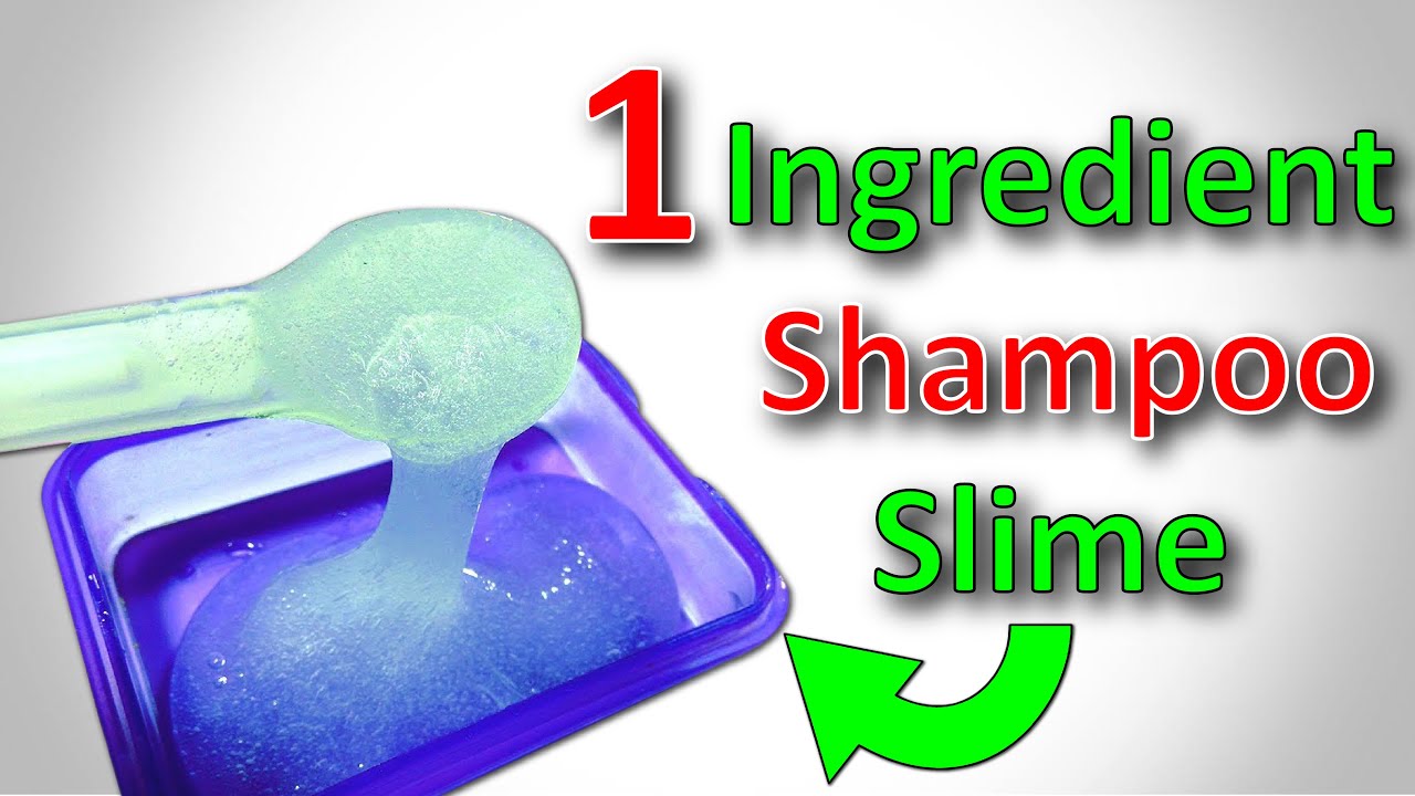 1 Shampoo Slime / Shampoo Slime 1 Ingredient No Glue No Borax / One Shampoo Slime Easy