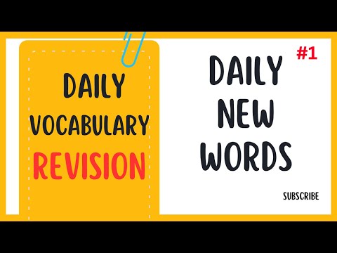 Vocabulary Building #1 | Vocab for Competitive Exam| SSC CGL | Vocabulary for SSC Bank NDA CDS IELTS